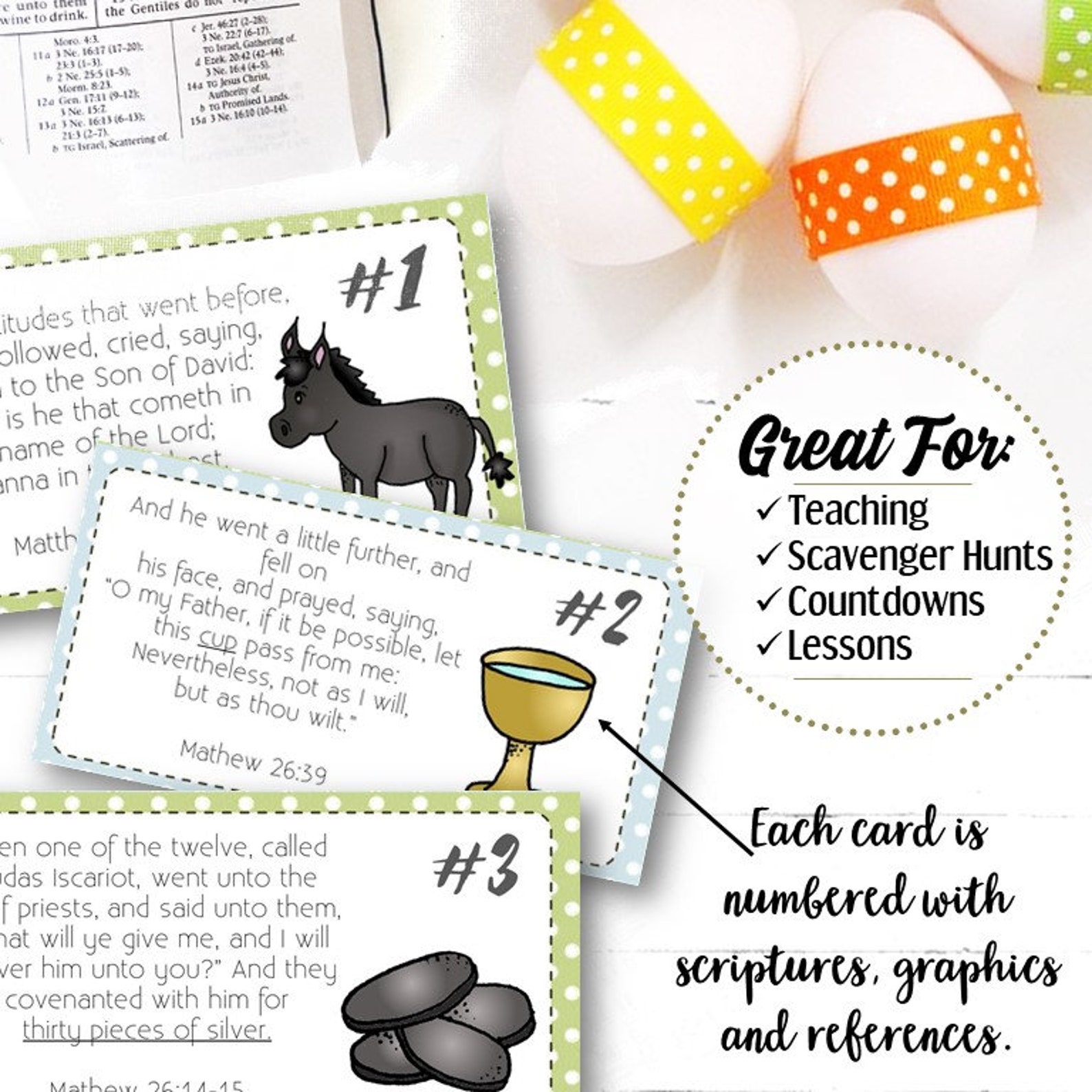 EDITABLE Easter Egg Scripture Countdown INSTANT DOWNLOAD | Etsy