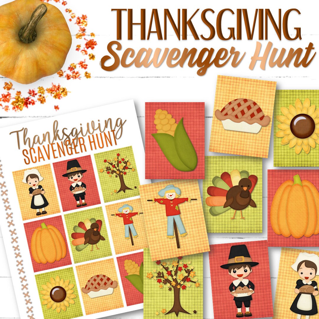 Thanksgiving Scavenger Hunt Game INSTANT DOWNLOAD - Etsy