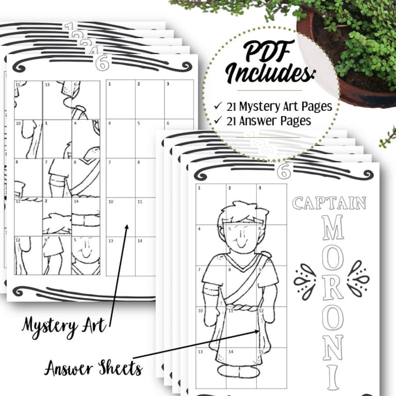 Book of Mormon Mystery Art 21 Pages INSTANT DOWNLOAD | Etsy