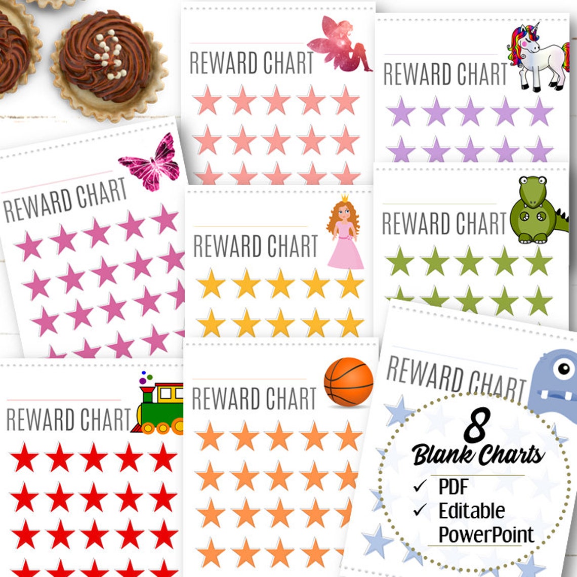 EDITABLE Goal and Reward Chart INSTANT DOWNLOAD - Etsy