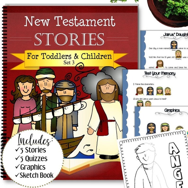Complete New Testament Stories (for Toddlers and Children) - INSTANT ...