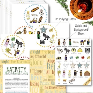 Nativity Christmas Match Quest INSTANT DOWNLOAD (Instant Download) - Etsy