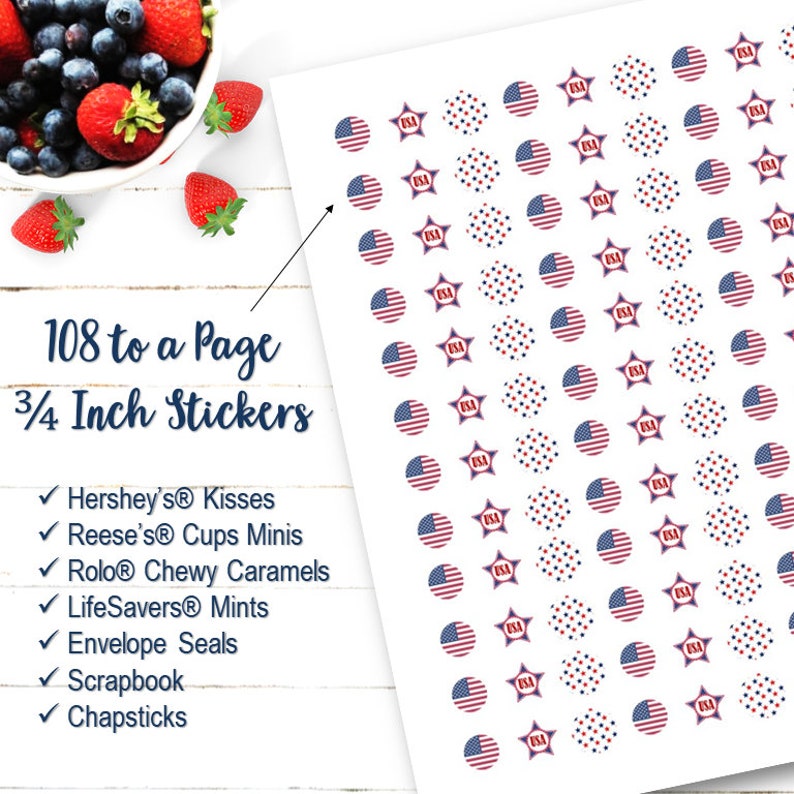 EDITABLE Patriotic Hershey/candy Labels INSTANT DOWNLOAD - Etsy