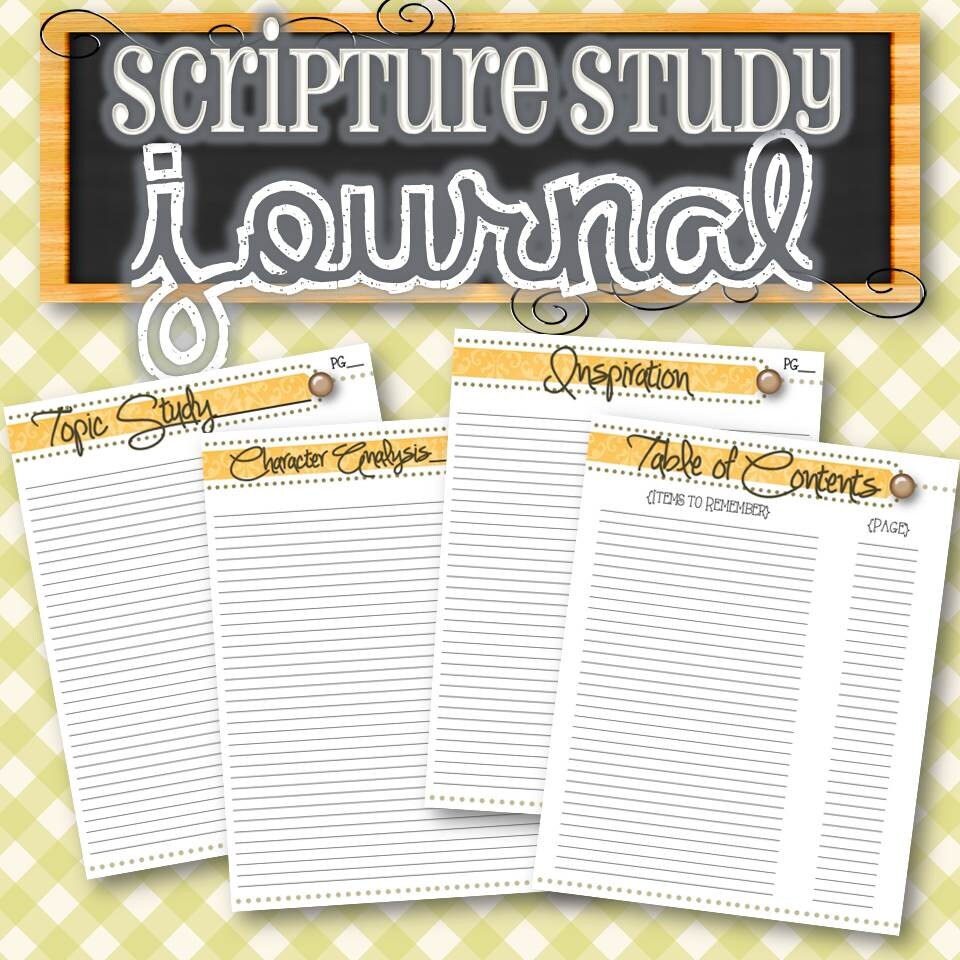 Scripture Journal INSTANT DOWNLOAD | Etsy