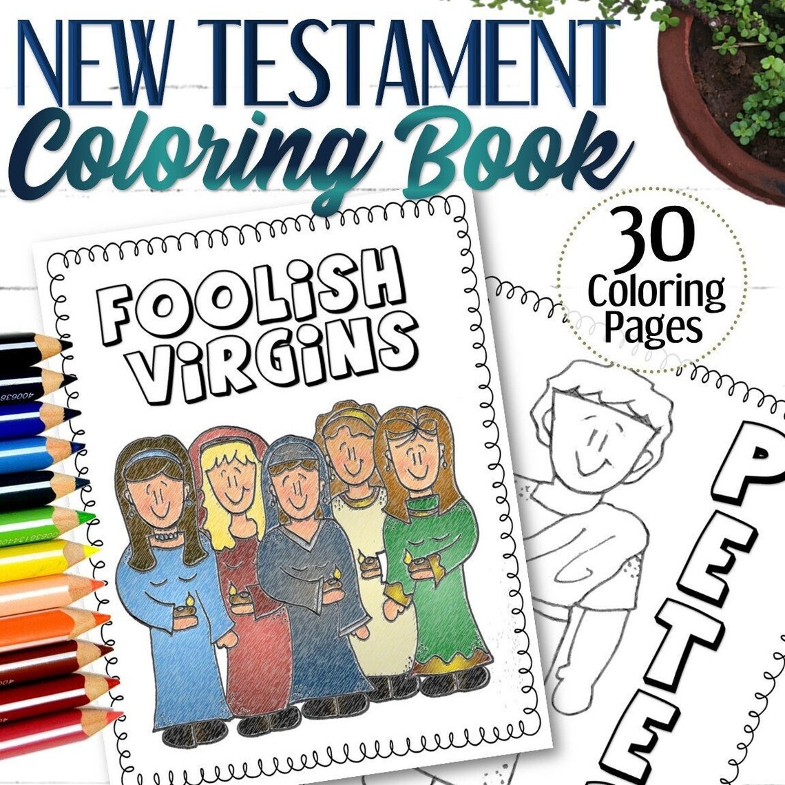 New Testament Coloring Pages INSTANT DOWNLOAD | Etsy