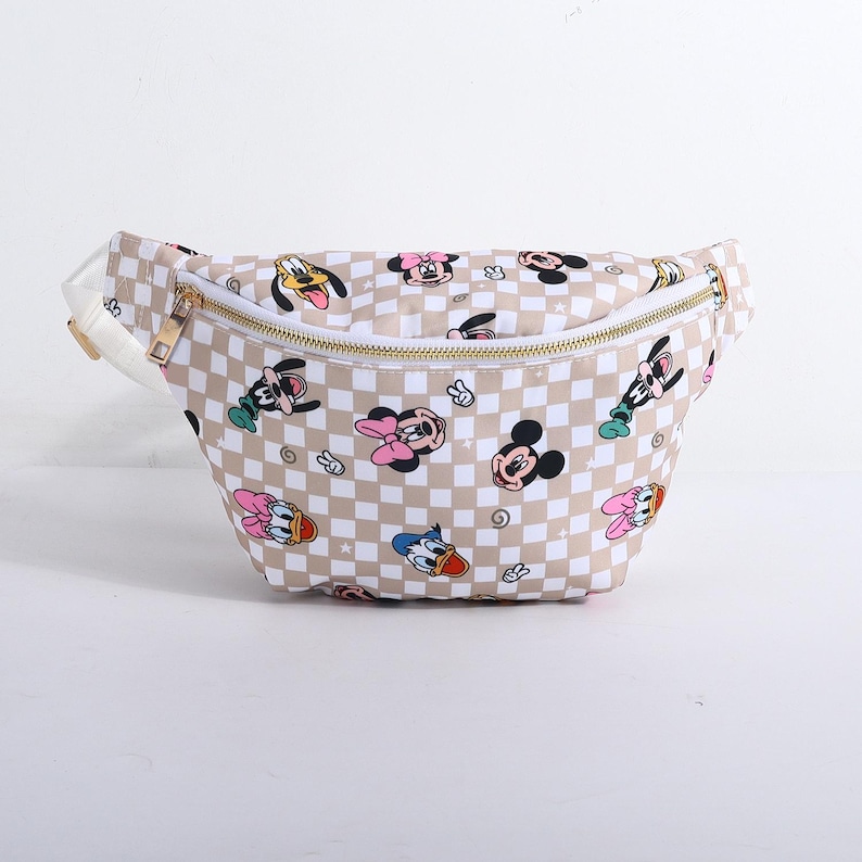 Magical Checkered Park Friends Jumbo Fanny Pack Theme Park Belt Bag ...