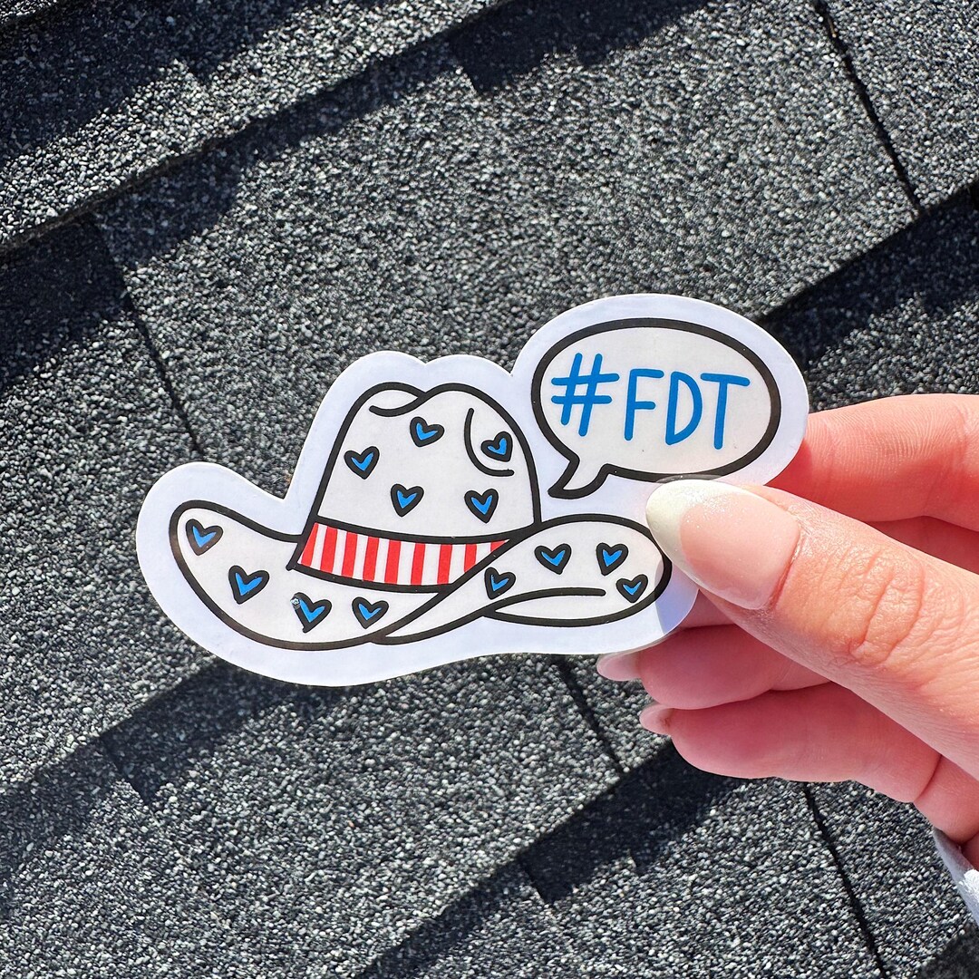FDT Cute Cowboy Hat Sticker! - Etsy