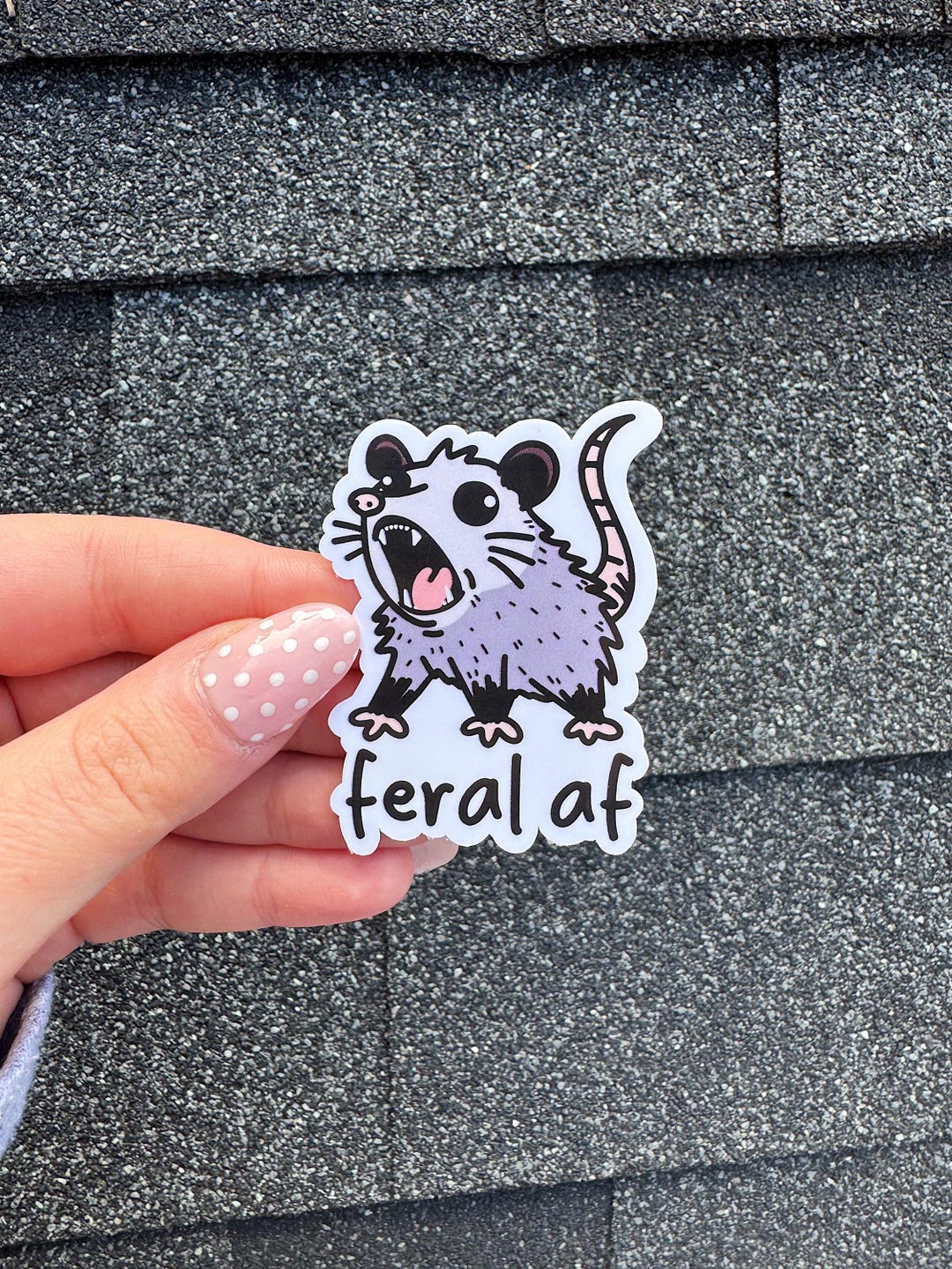 Feral AF Sticker! - Etsy