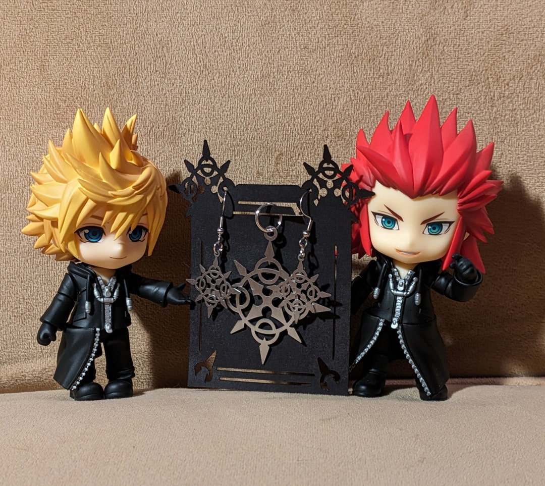 Kingdom Hearts Akuroku Stainless Steel Pendant and Earrings - Etsy