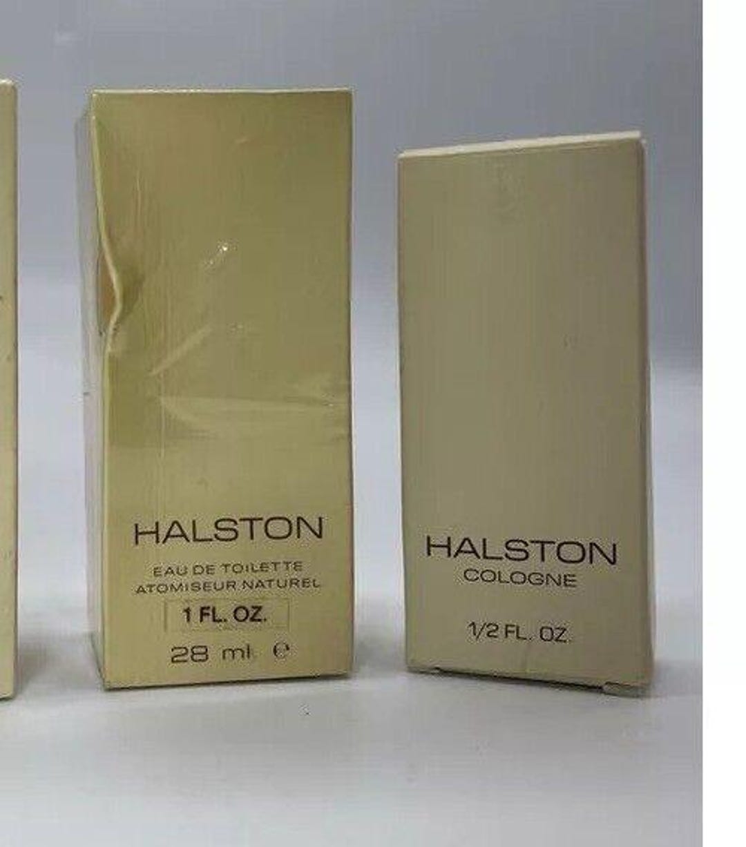 Halston Designer Cologne Eau De Toilette Lot-2 Piece Set Vintage Perfume NIB NOS - Etsy