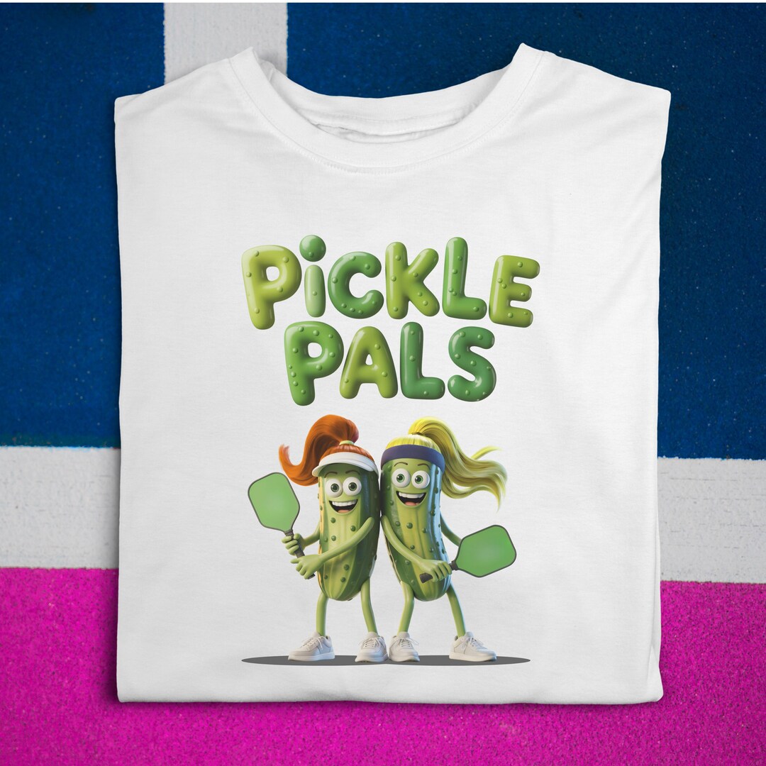 Pickle Pals Women's Pickleball T-shirt: Doubles Partners Tee - Etsy