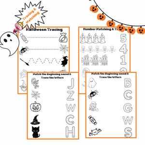 Printable Halloween Preschool Activity Bundle, Preschool/kindergarten ...