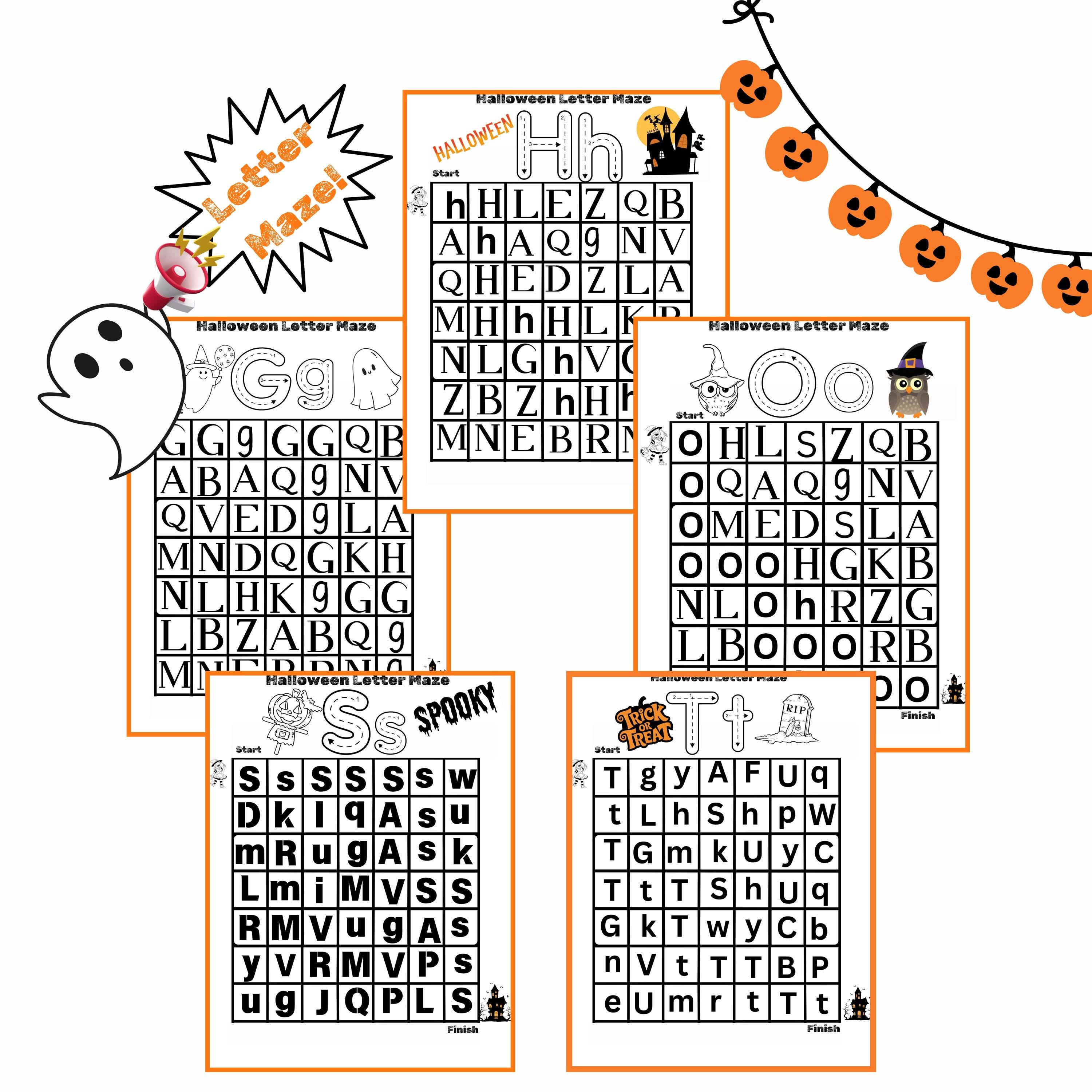 Printable Halloween Preschool Activity Bundle, Preschool/kindergarten ...