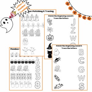 Printable Halloween Preschool Activity Bundle, Preschool/kindergarten ...