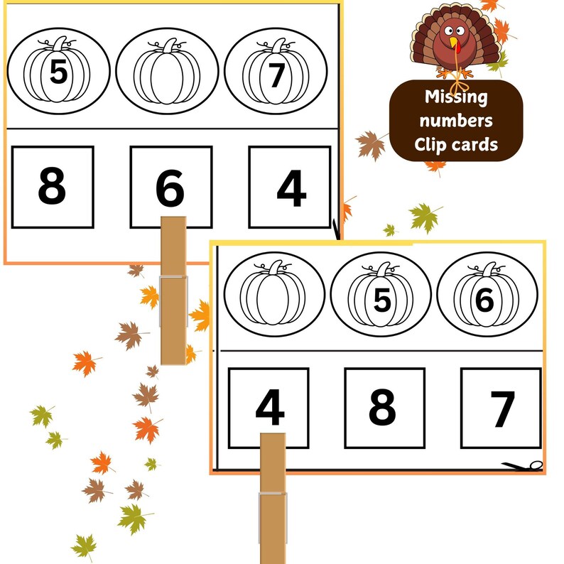 Printable Fall Thanksgiving Preschool Activity Bundle, Preschool ...