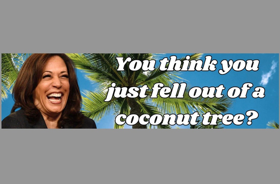 Kamala Harris Coconut Tree Bumper Sticker - Etsy