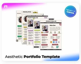 Portfolio Template for Graphic Design | Editable in Canva & Instant ...