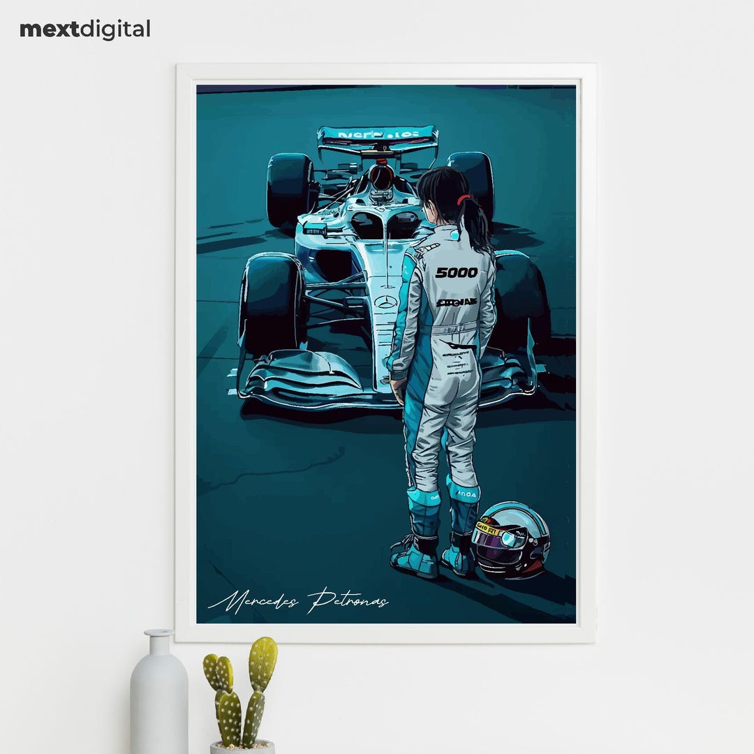 F1 Poster Prints, F1 Wall Art for Fans, Vintage Formula 1 Decor, Race ...