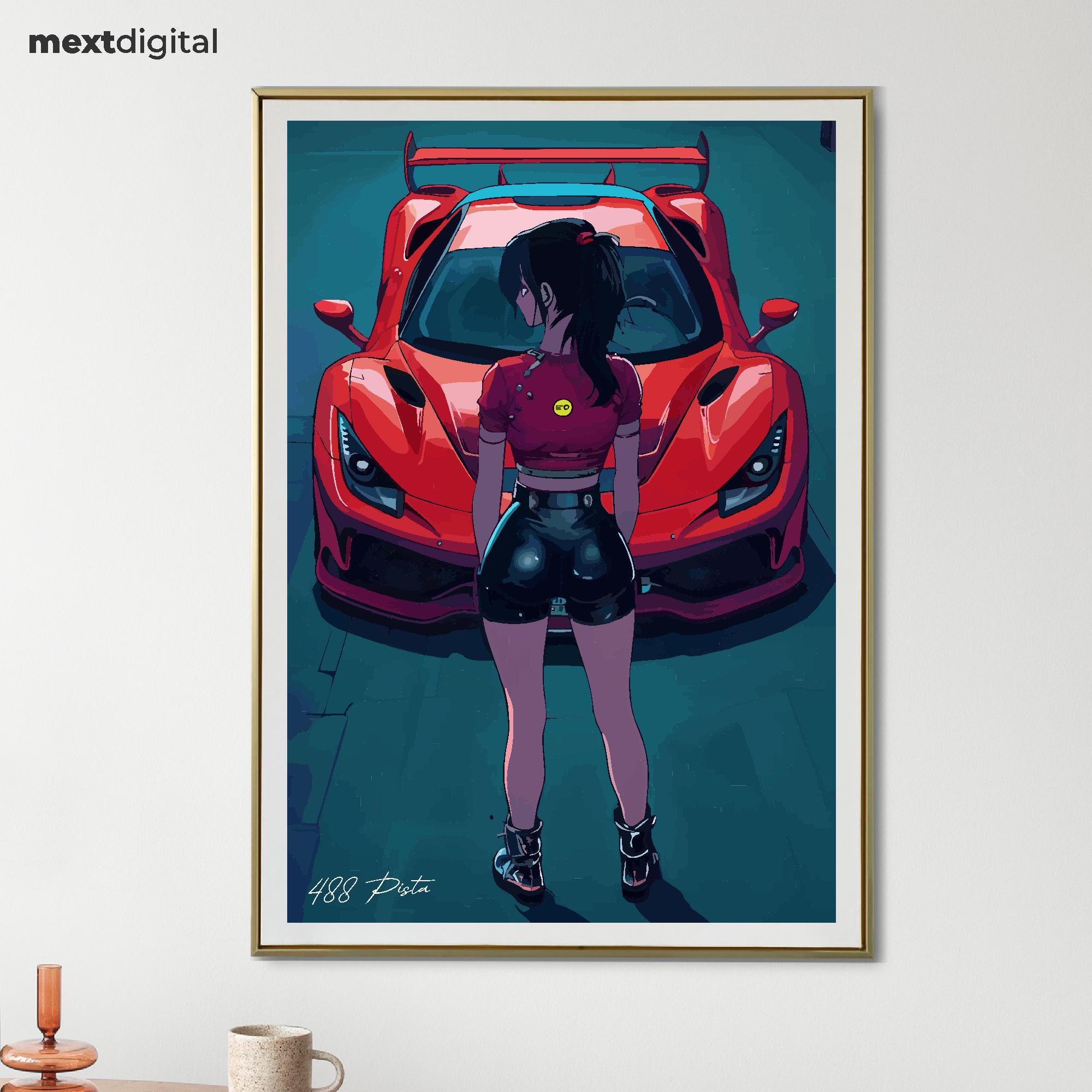 Muscle Car Poster Printable, Sports Car Wall Art, Car Wall Decor ...