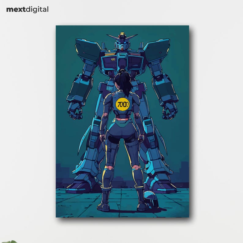 Gundam Poster, Character Wall Art Prints, Gifts for Him, Anime Decor ...