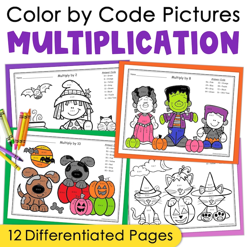 Halloween Worksheets 1 3 - Etsy