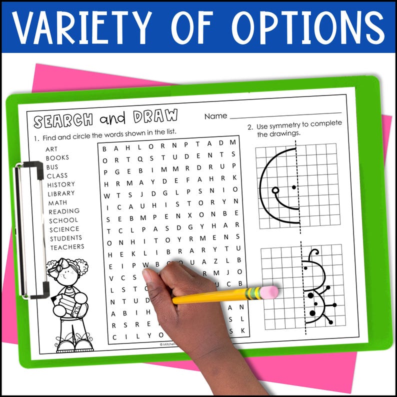 Back to School Activity Pack for 2nd, 3rd, and 4th Grade Morning Work ...