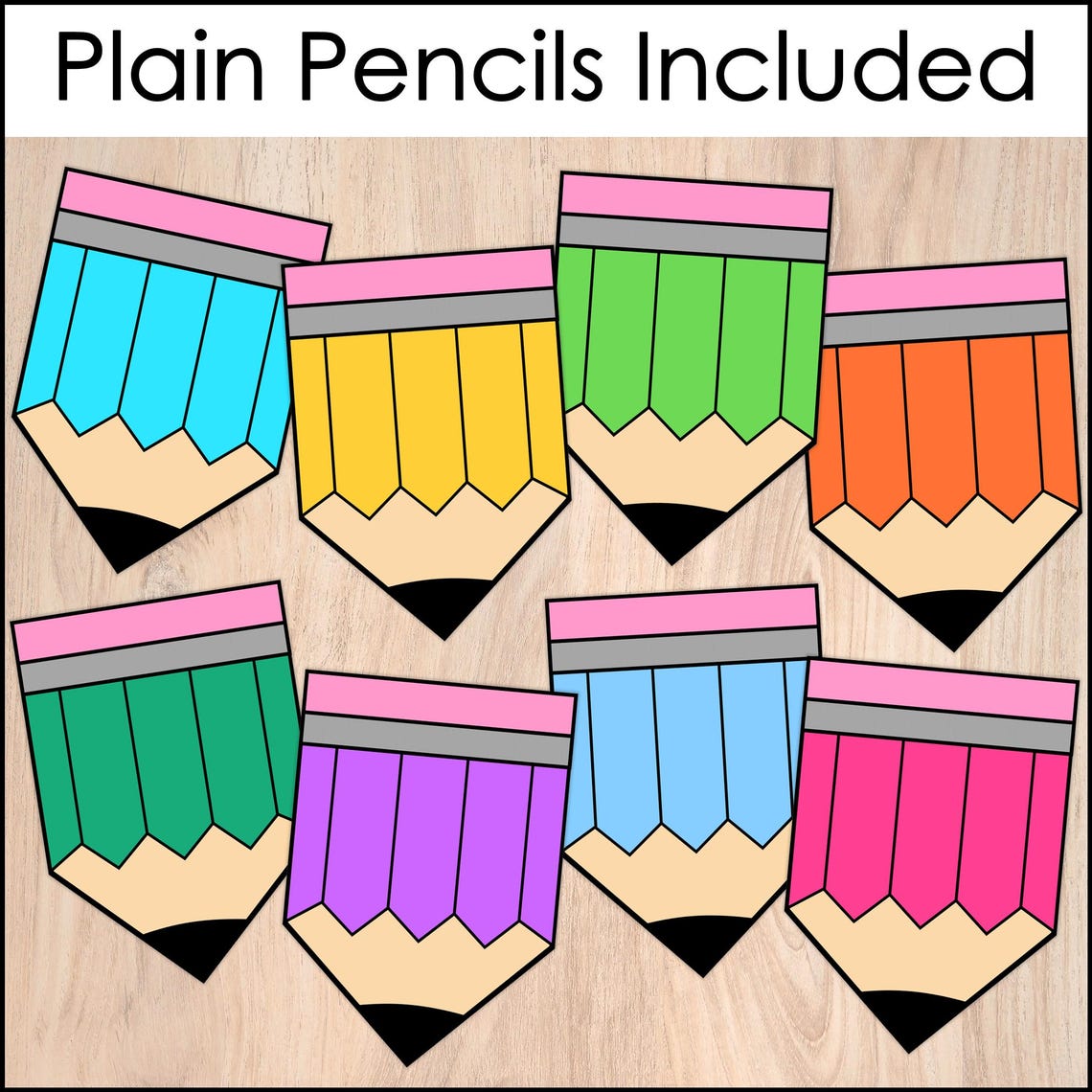 Printable Pencil Welcome Banner for Back to School Time With 8 Colors ...
