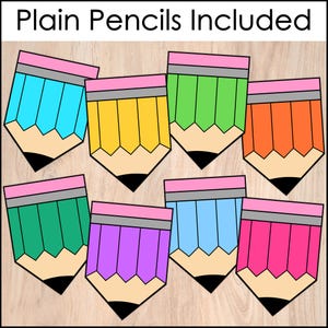 Printable Pencil Welcome Banner for Back to School Time With 8 Colors ...