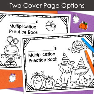 Halloween Multiplication Fact Fluency Practice Color by Code October ...