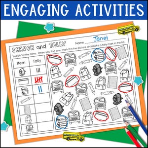 Back to School Activity Pack for 2nd, 3rd, and 4th Grade Morning Work ...