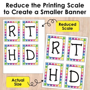 Happy Birthday Colorful Printable Banner - Etsy