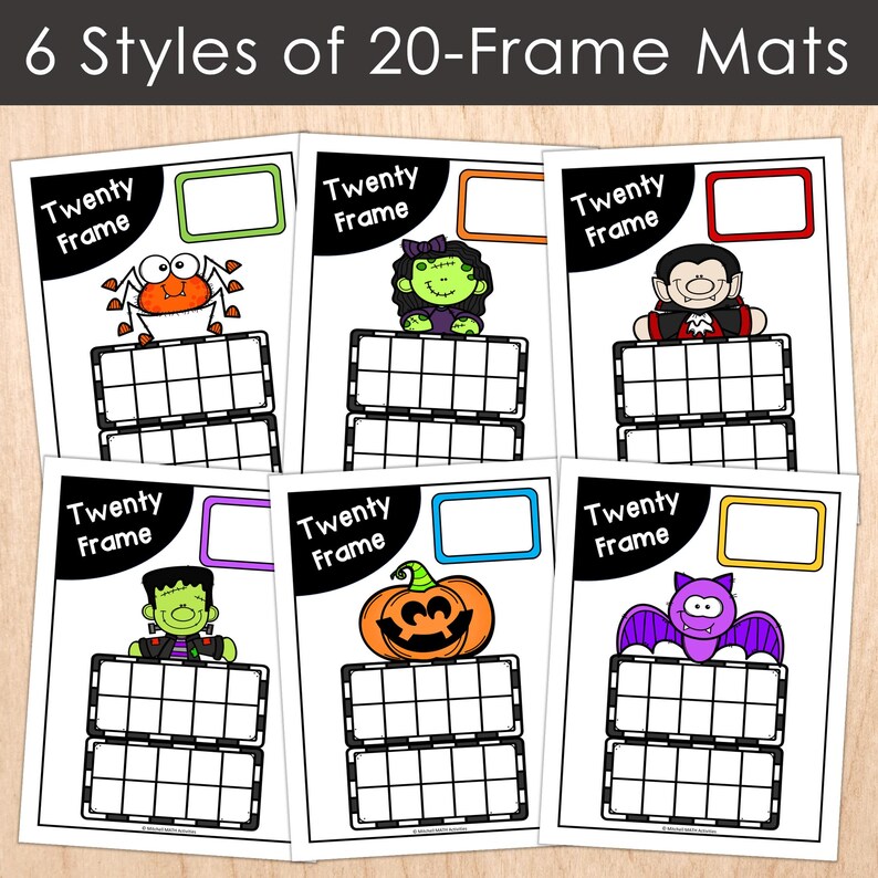 Halloween Numbers 1 to 20 Math Activities for October Number Sense ...