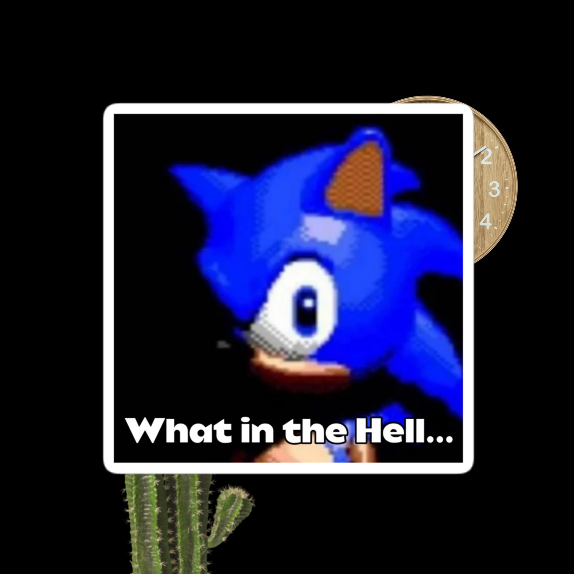 Disturbed Sonic Meme Bubble-free Stickers - Etsy