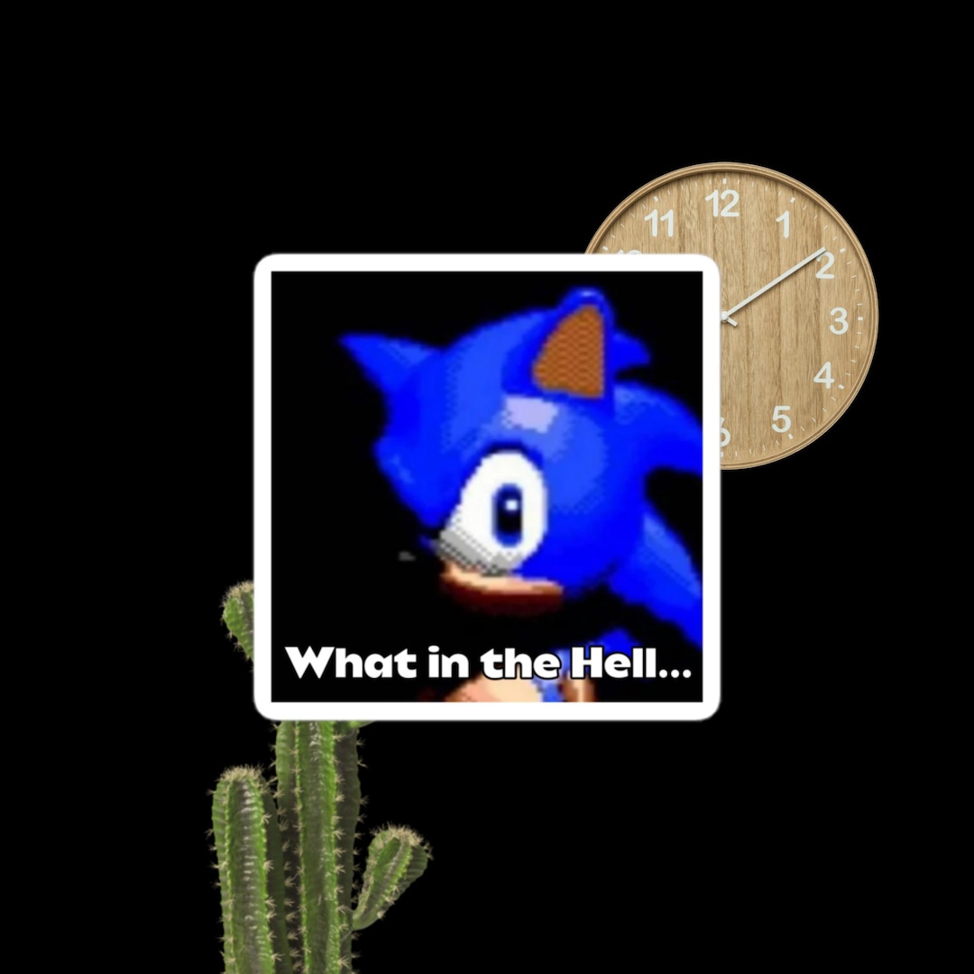 Disturbed Sonic Meme Bubble-free Stickers - Etsy