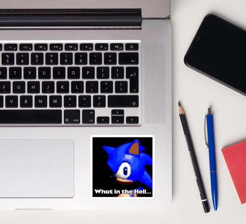 Disturbed Sonic Meme Bubble-free Stickers - Etsy