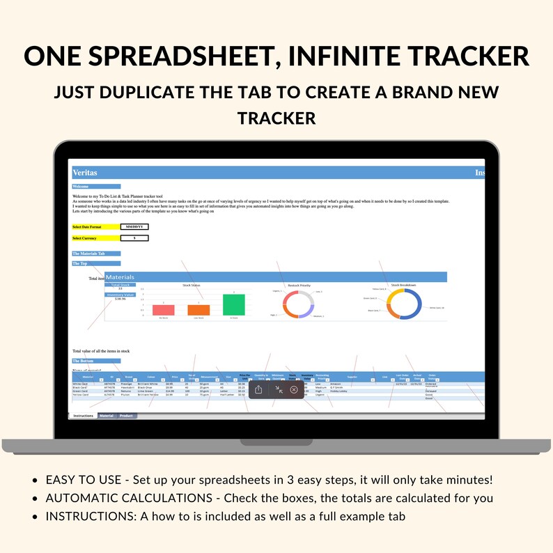 Inventory Tracker for Small Business, Inventory Tracker Spreadsheet ...