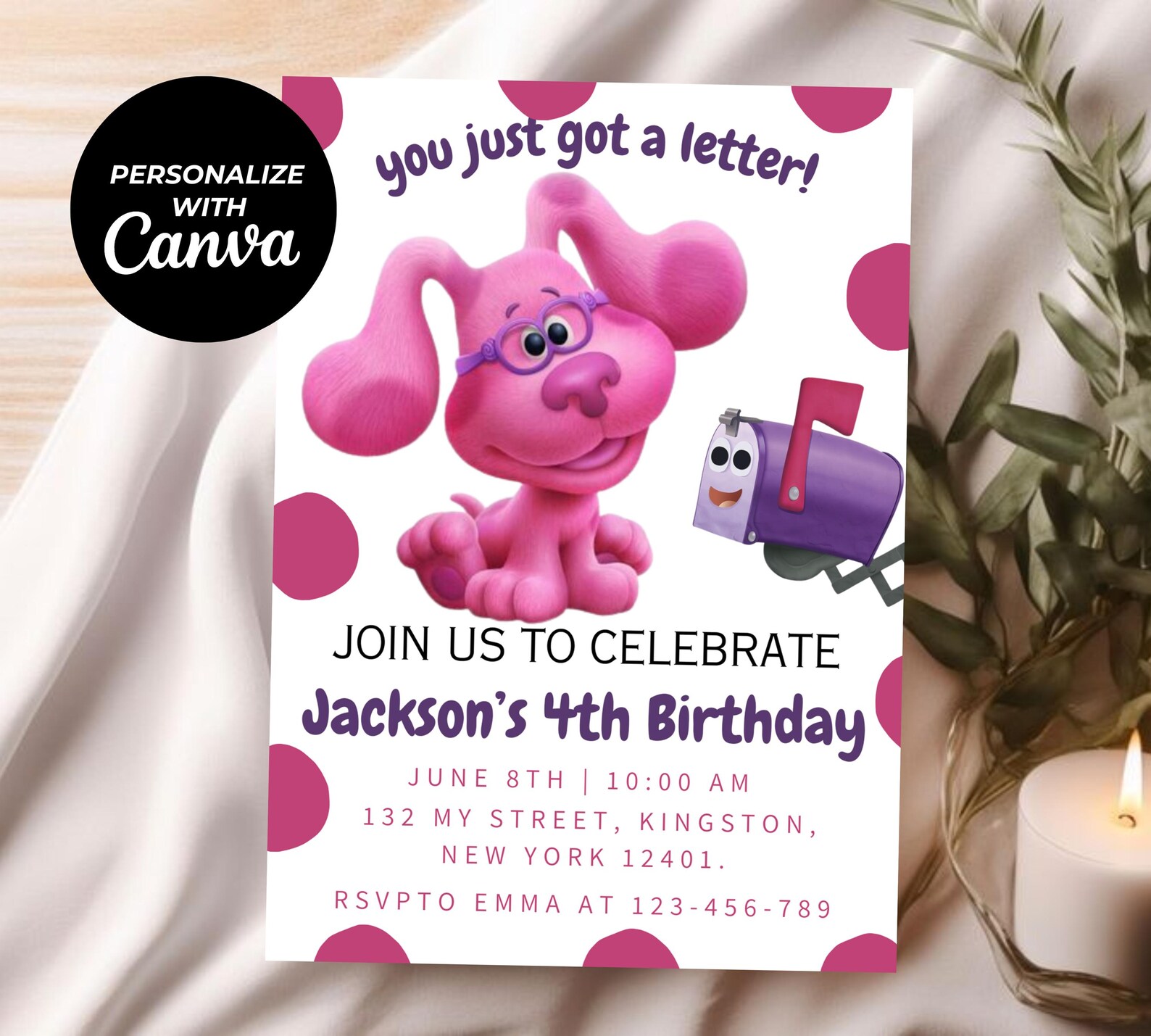 Blues Clues Party Invite - Blues Clues and You, Blues Clues Birthday ...