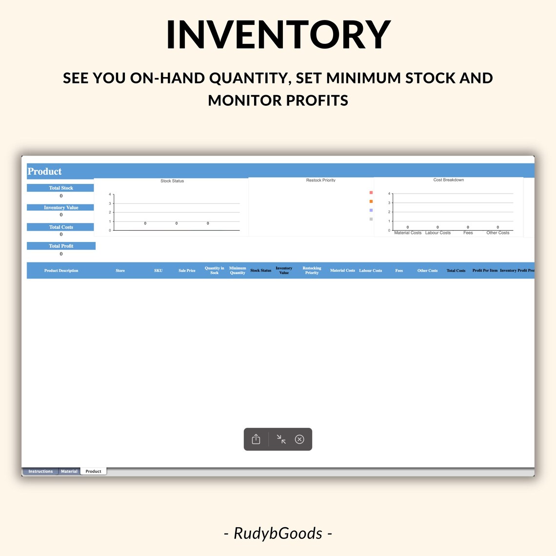 Inventory Tracker for Small Business, Inventory Tracker Spreadsheet ...