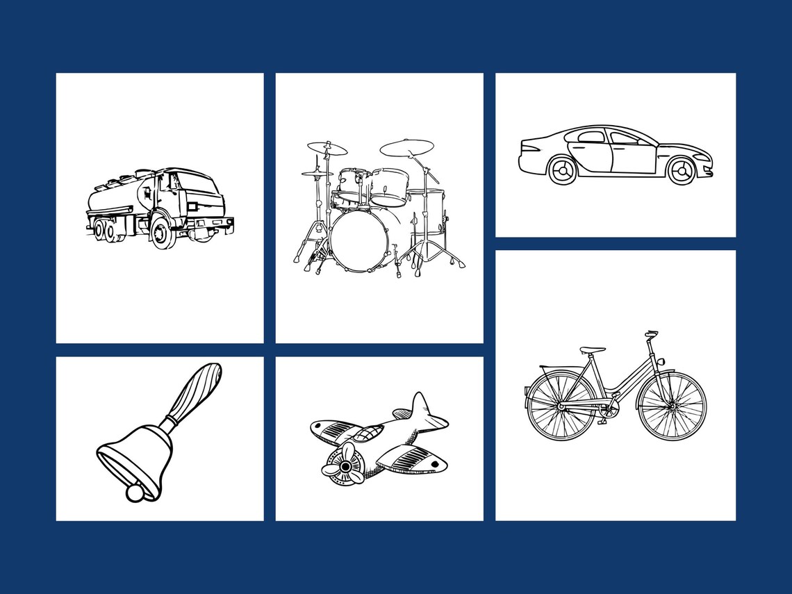 10 Coloring Pages for Kids, Printable Coloring Pages, Kids Coloring ...