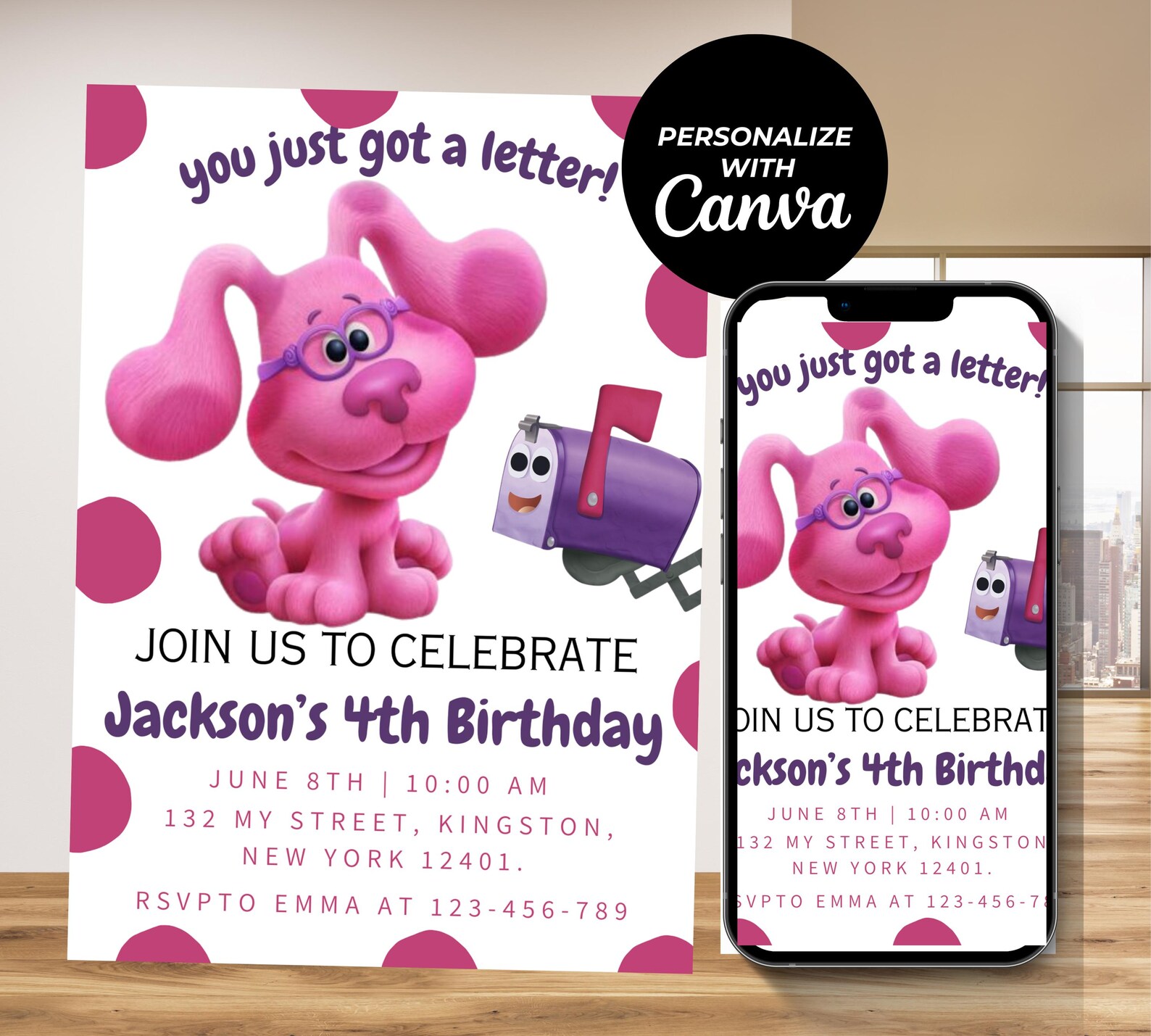 Blues Clues Party Invite - Blues Clues and You, Blues Clues Birthday ...