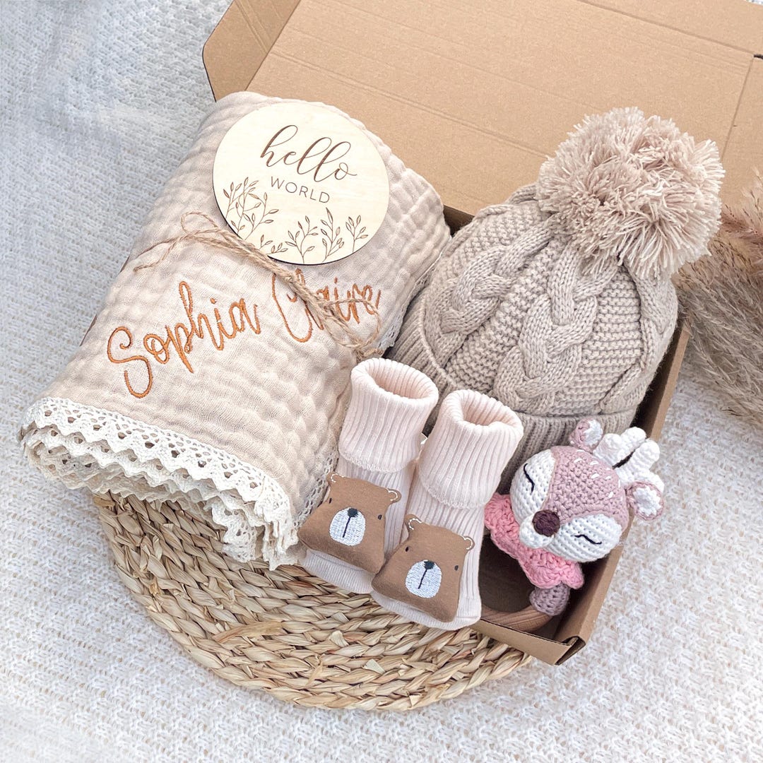 New Baby Gift Set, Baby Gift Box, Baby Shower Gift Box, Baby Girl ...