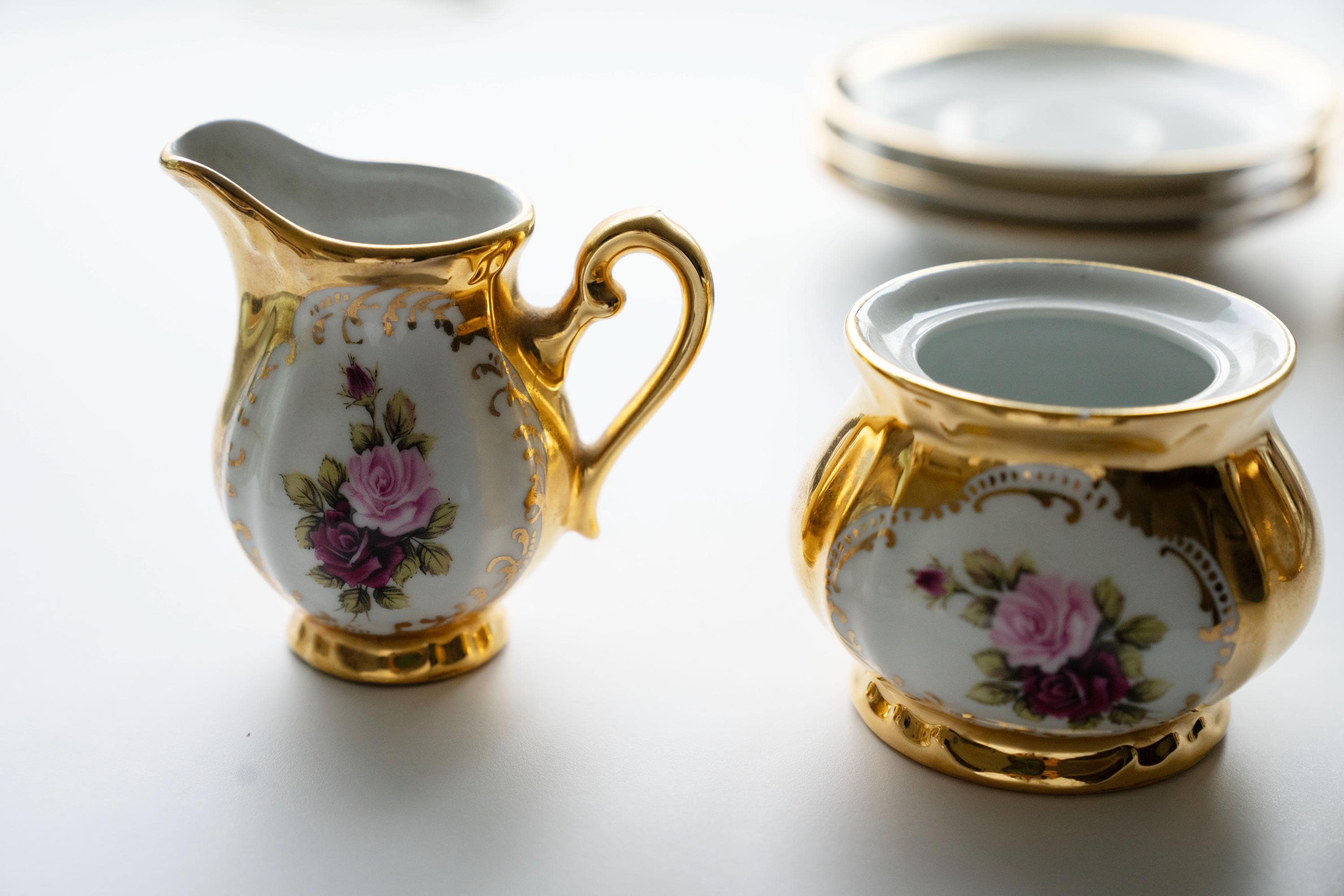 Vintage Handarbeit 24 Kt. Gold Bavarian Fine China Tea Service Set - Etsy