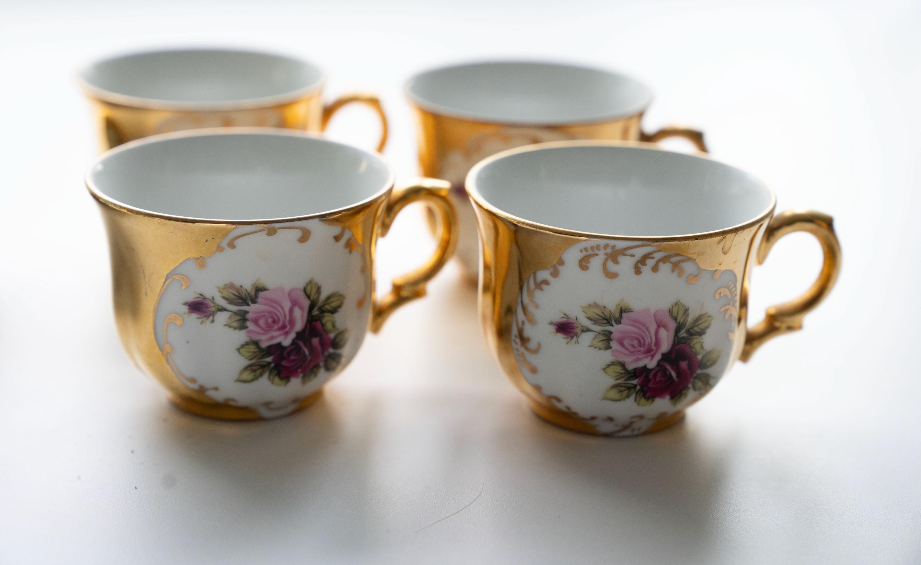 Vintage Handarbeit 24 Kt. Gold Bavarian Fine China Tea Service Set - Etsy