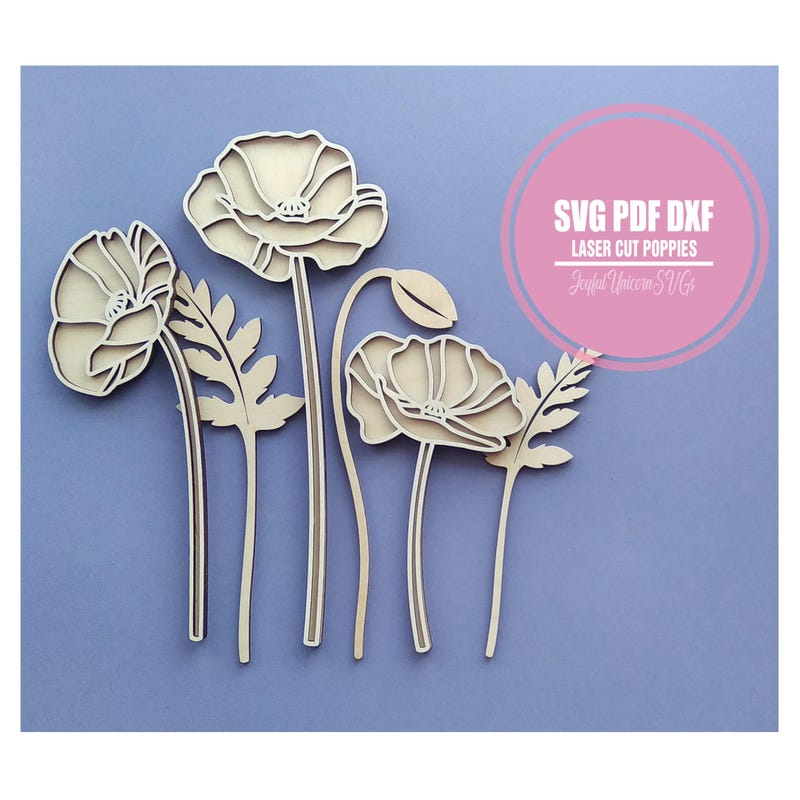 Poppy Laser Cut Files - Etsy