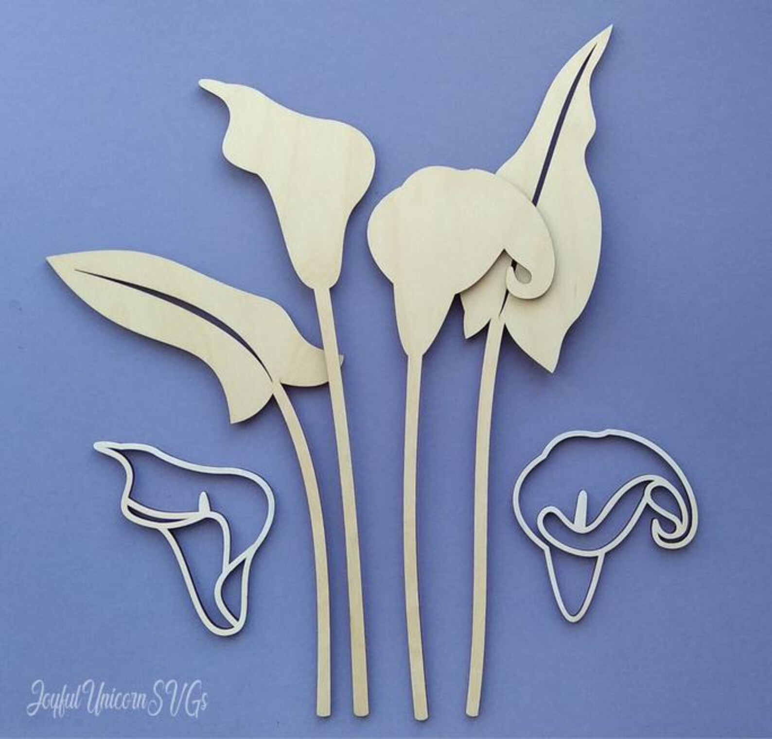 Calla Lilies SVG Bundle, Calla Lily Flower SVG, Laser Cut Flowers for ...