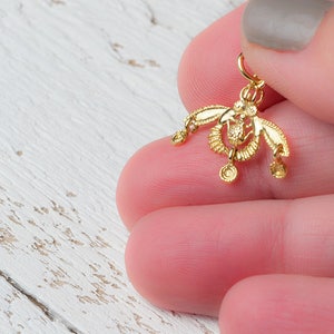 Solid Gold Bee Necklace | Ancient Greek Bee Pendant | Minoan Bee Charm ...