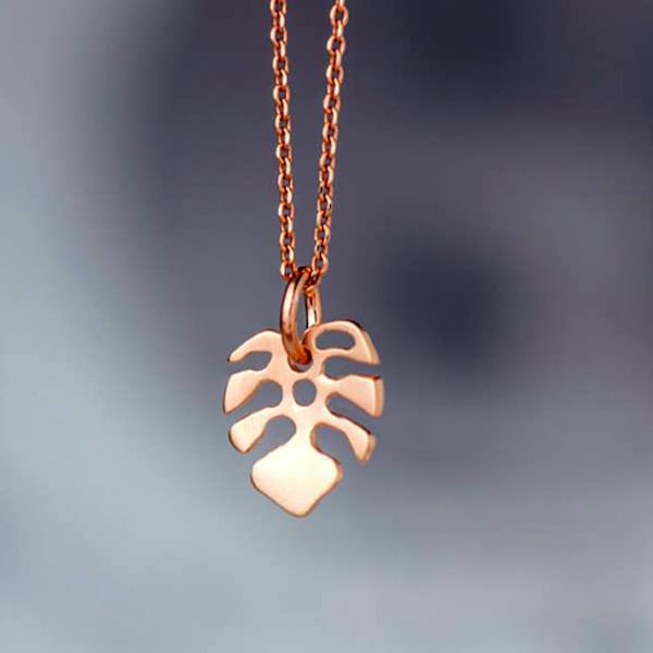 Monstera Necklace - Etsy