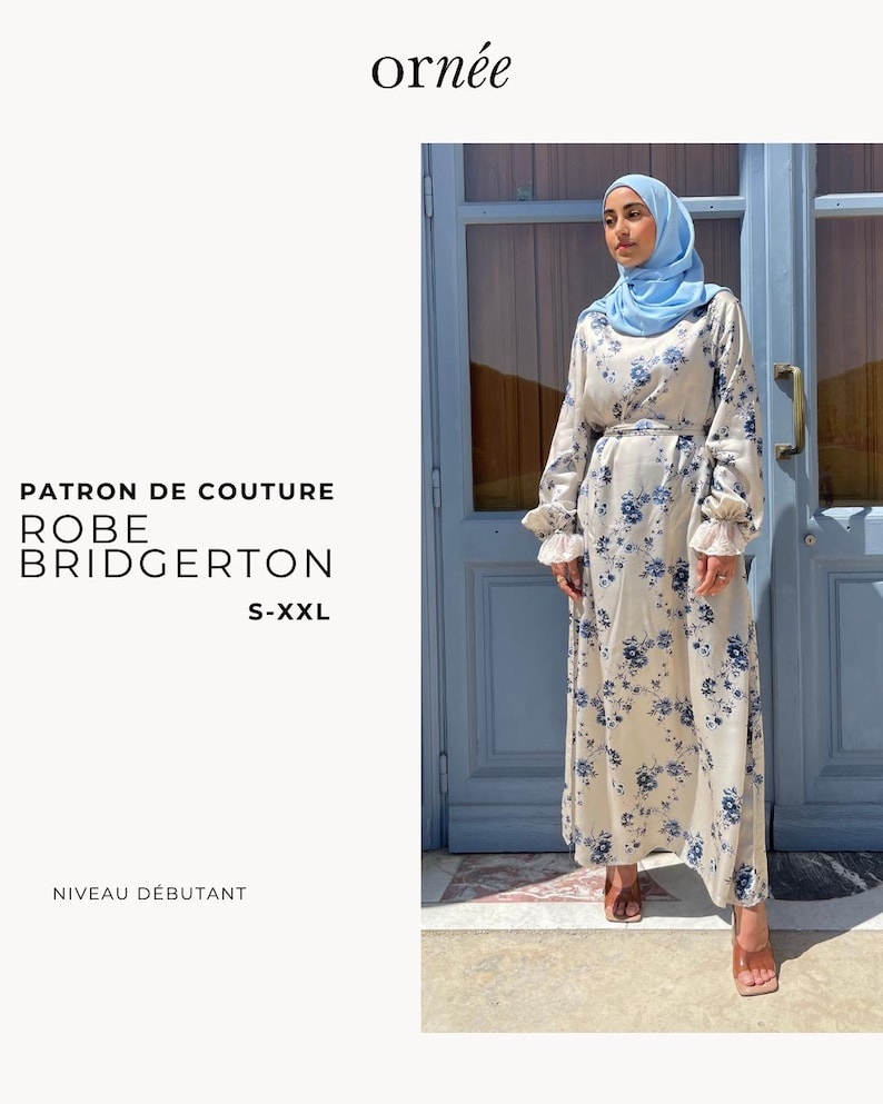 PDF Sewing Pattern BRIDGERTON Dress Abaya Modest and Elegant Long Dress ...