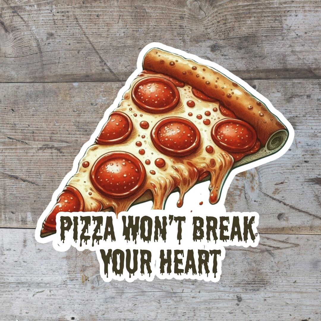 Cheesy Pepperoni Pizza Slice Sticker - Pizza Lover Gift - Etsy