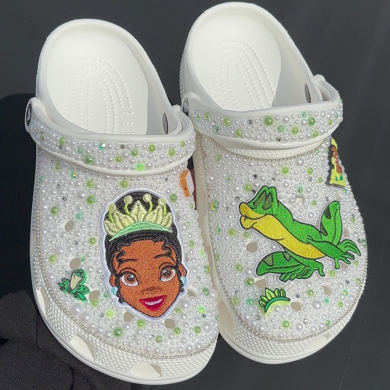 Princess and the Frog Crocs - Etsy